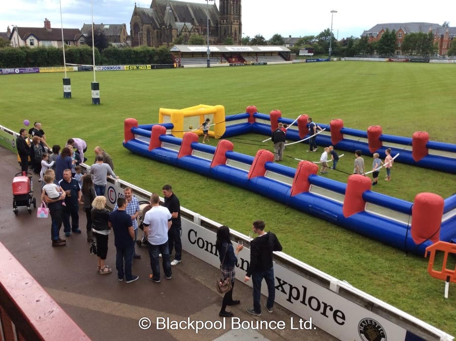 30ft x 50ft Inflatable Human Table Football - Bouncy Castle Hire ...
